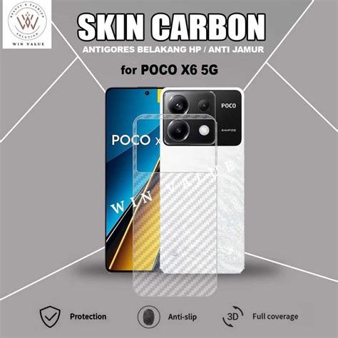 Jual Poco X G Poco X Pro G Poco M Pro G Skin Carbon Garskin Anti Gores Belakang Poco X G