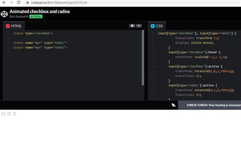 Animating Checkboxes And Radio Button