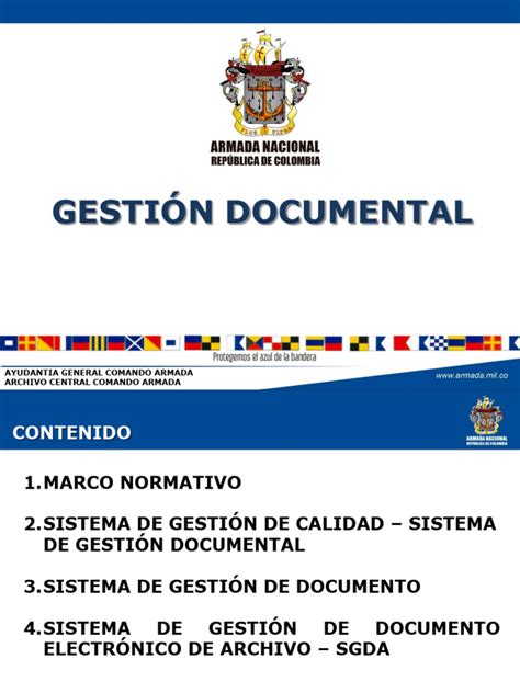 Gestión Documental En La Armada Pdf Gestión De La Calidad Sistema