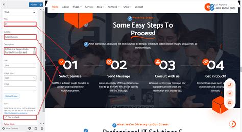 Work Process Section Setup Desert Themes