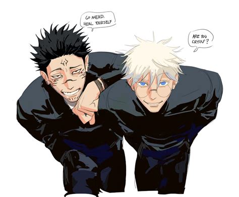 Gojou Satoru Fushiguro Megumi And Ryoumen Sukuna Jujutsu Kaisen Drawn By Iba Kcokaine