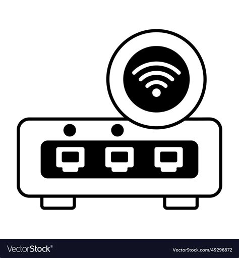 Wifi Router Royalty Free Vector Image VectorStock