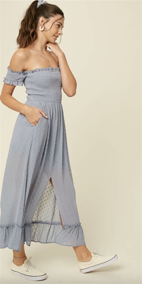 Misty Off Shoulder Maxi My Business