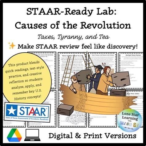 Staar Ready Lab Causes Of The Revolution Review Activity No Prep