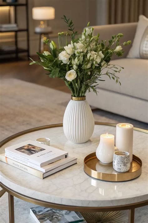 16 Stylish Round Coffee Table Decor Ideas In 2025 Round Coffee Table Decor Coffee Table