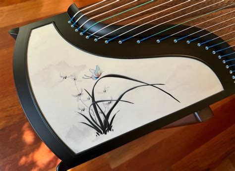Chinese 21 String Guzheng Su Yu Full Size Guzheng Orchid Etsy