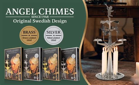 Original Swedish Angel Chimes Carousel And 4 Candles Scandinavian Spinning
