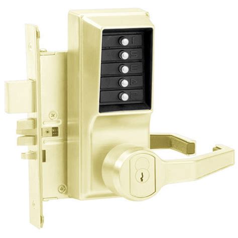 Simplex Pushbutton Mortise Lock With Lever Schlage Core Override In