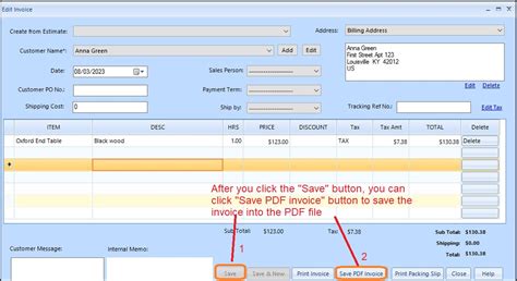 How To Save An Invoice As A PDF File In EzAccounting