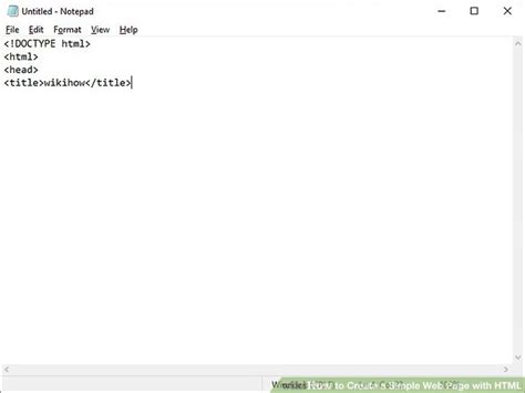 How To Create A Simple Web Page With HTML Steps With Pictures