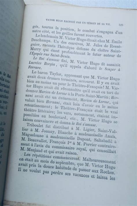 Victor Hugo Raconte Par Un Temoin De Sa Vie 1868 La Librairie Antique