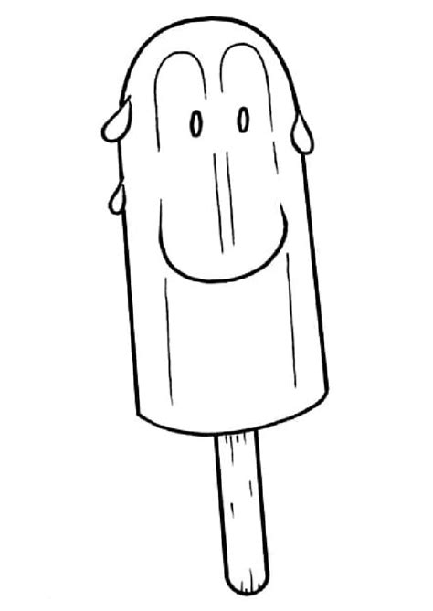 Dibujos De Paleta De Hielo Para Colorear