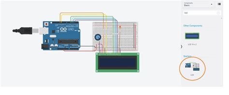 tmp36 temperature sensor and lcd display using arduino tinkercad 7