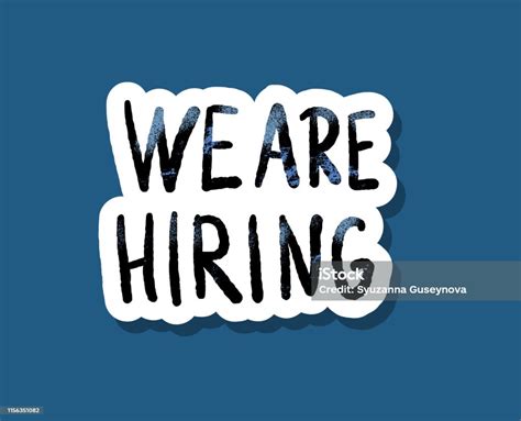 우리는 견적을 고용하고 있습니다 벡터 색상 그림입니다 구인 중에 대한 스톡 벡터 아트 및 기타 이미지 구인 중 벡터 개념