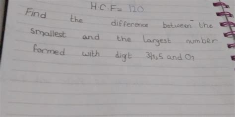 solved find the difference between the smallest and the largest number