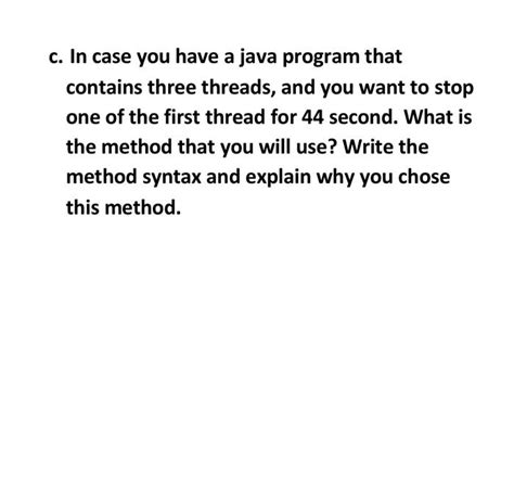 Solved C In Case You Have A Java Program That Contains