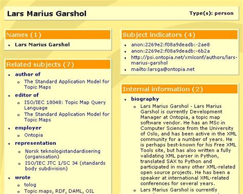 The XML Papers Lessons On Applying Topic Maps