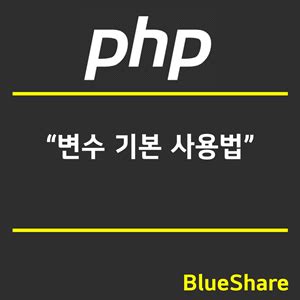 PHP에서 변수 기본 사용법