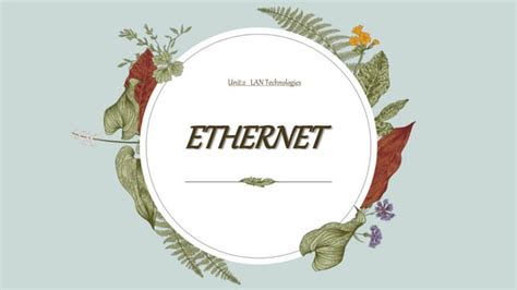 introduction to ethernet and how does it work pptx