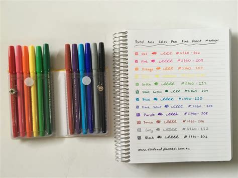 Favorite Pens For Writing Headings In My Planner All About Planners