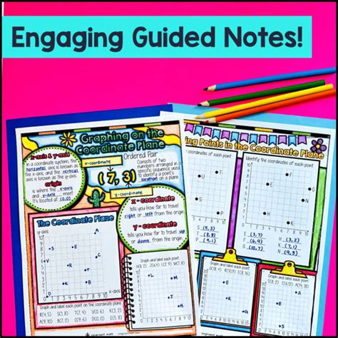 Coordinate Plane Graphing And Classify 2d Figures Guided Notes Geometry Unit