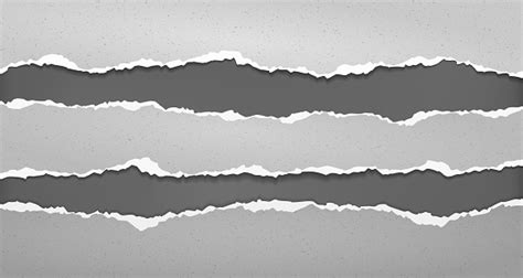 찢어진 가로 흰색 부드러운 그림자가있는 회색 거친 종이 조각은 텍스트의 검은 색 배경에 있습니다 벡터 일러스트레이션 종이에 대한 스톡 벡터 아트 및 기타 이미지 Istock