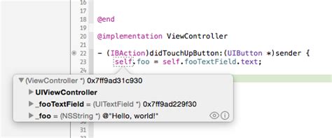 Xcode6 When Debugging With Xcode Is There Way To See A Value Of