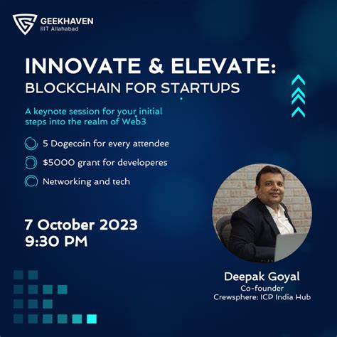 Geekhaven Iiit Allahabad On Linkedin Geekhaven Technology Blockchain Crewsphere