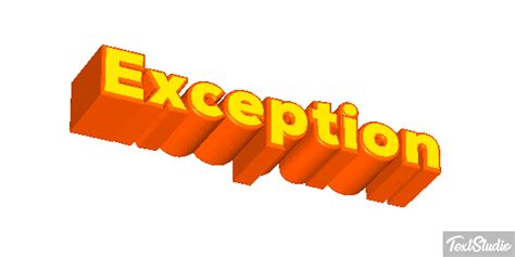 Exception Word Animated  Logo Designs