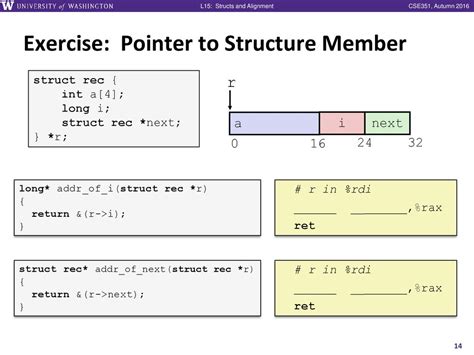 Structs And Alignment Cse 351 Autumn Ppt Download