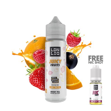 Ldn Liq Juicy Fruits 50ml Short Fill E Liquid Uk Ecig Store