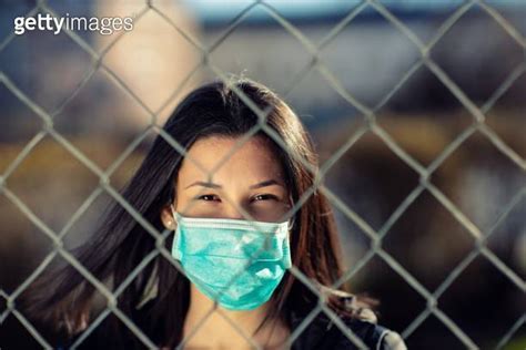 Conceptual Photo Of Captivity With Young Adult Woman On It Coronavirus