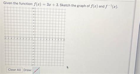 solved given the function f x 3x 3 sketch the graph of