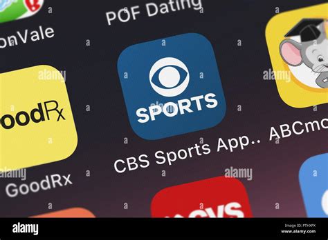 London United Kingdom October The CBS Sports App Scores Stats Mobile App From CBS