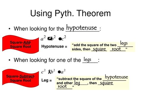 Ppt Lesson 7 2 Pythagorean Theorem Powerpoint Presentation Free