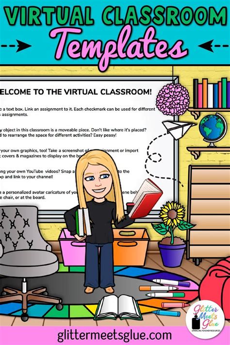 Virtual Classroom Templates For Elementary Teachers Virtual