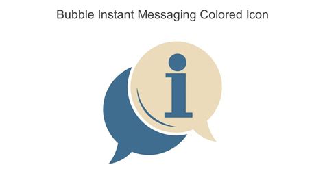 Bubble Instant Messaging Colored Icon In Powerpoint Pptx Png And Editable Eps Format PPT Slide