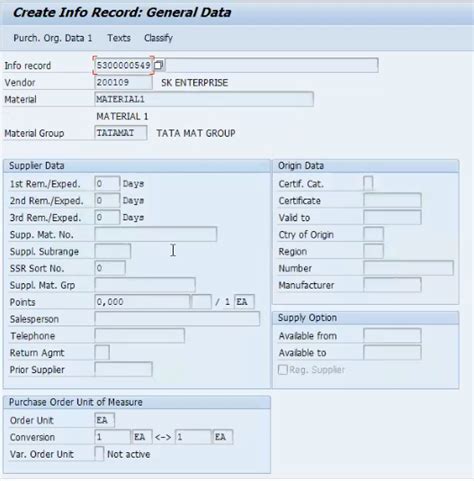 What Is Purchase Info Record Sap S4 Hana Mm Manage Adora