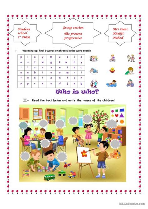 2 Present Continuous Progressive Tense Grammar Auction G