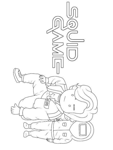 Squid Game Coloring Pages