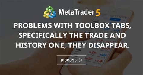 Problems With Toolbox Tabs Specifically The Trade And History One