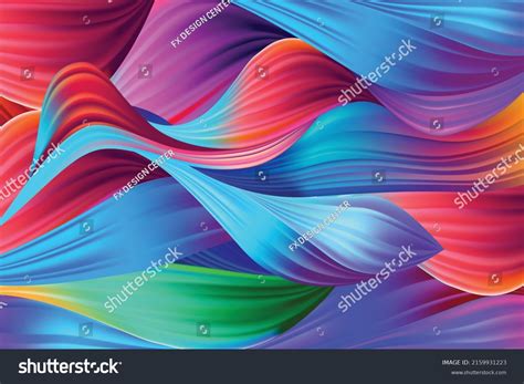Abstract Colorful Dynamic Waves Background Vector Stock Vector Royalty Free 2159931223