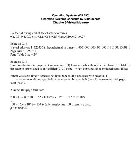 Solved Operating Systems CS Operating Systems Concepts Chegg Com