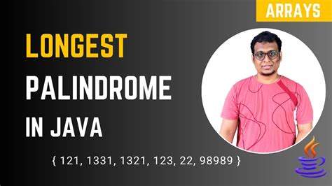 How To Find Longest Palindrome In An Array Youtube