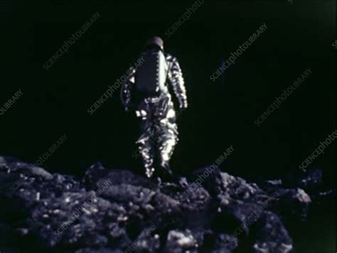 Early Lunar Surface Simulation 1960s Stock Video Clip K005 7555