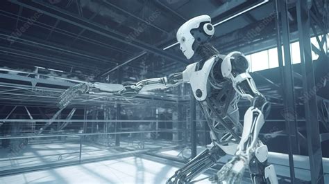 Best Collaborative Robot Powerpoint Background For Presentation Slidesdocs