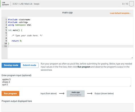 LAB Mad Lib LoopsMad Libs Are Activities Chegg