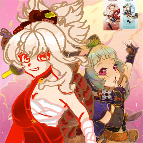 Yoimiya Ft Sayu Genshin Impact HoYoLAB