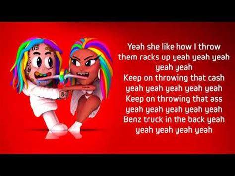 6ix9ine Ft Nicki Minaj Trollz Lyrics Video Youtube