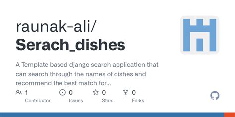 Github Raunak Aliserachdishes A Template Based Django Search